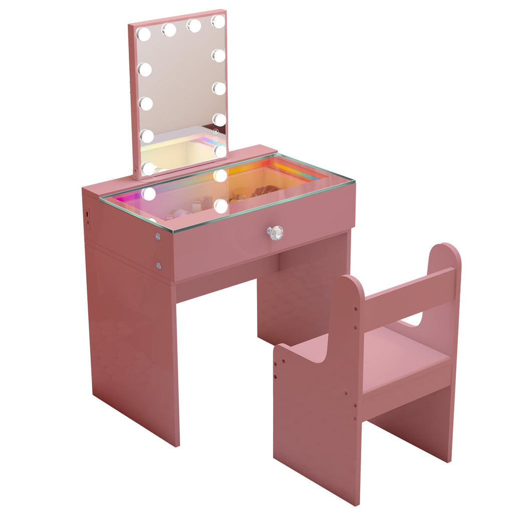 Elsa Vanity, Mirror, & Stool Combo – MissionFurniture